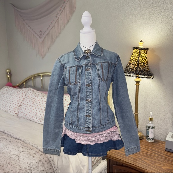 American Vintage | Jackets & Coats | Y2k Womens Denim Top | Poshmark